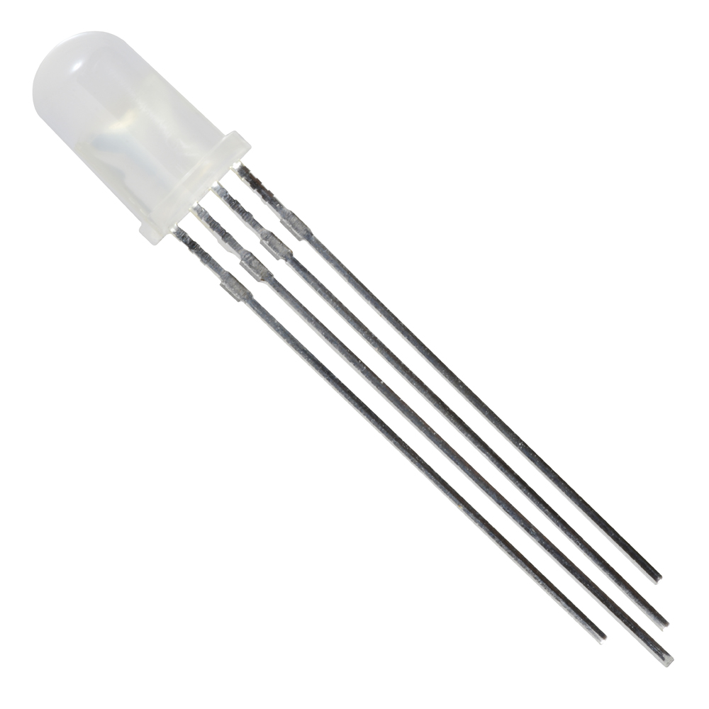 LED 5mm 4-pin RGB Common Cathode Diffused Lens - Nutech
