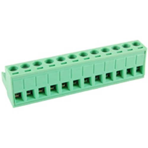 Terminal Block Eurostyle 12 Pole 5.00mm Pitch 300V 15A Plug 30-12awg ...